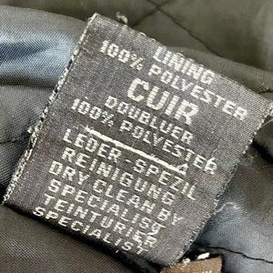 First Leather | Jackets & Coats | Vintage Black Belted Motorcycle ...